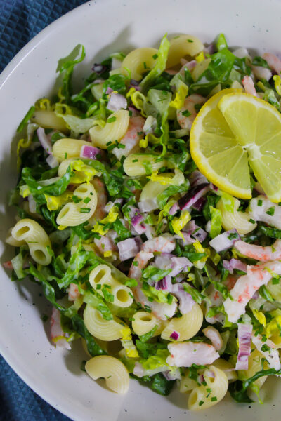 Prawn Pasta Salad with Lemon and Dill - Carrie's Kitchen