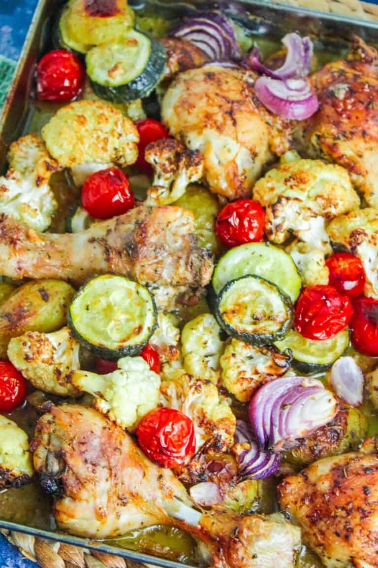Chicken and Potato Traybake with Cauliflower - Carrie's Kitchen