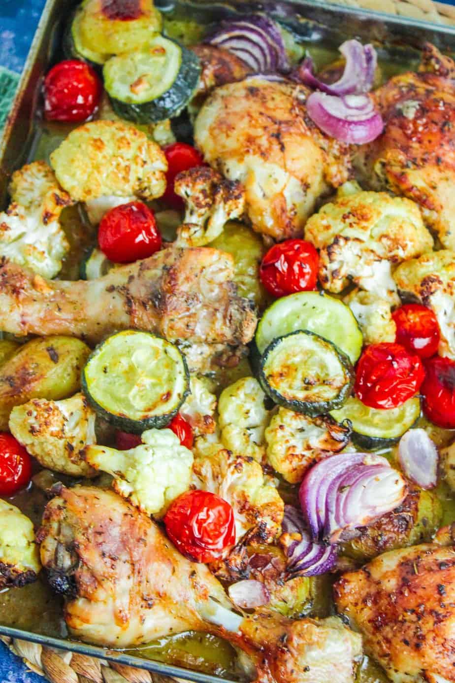 Chicken and Potato Traybake with Cauliflower - Carrie's Kitchen