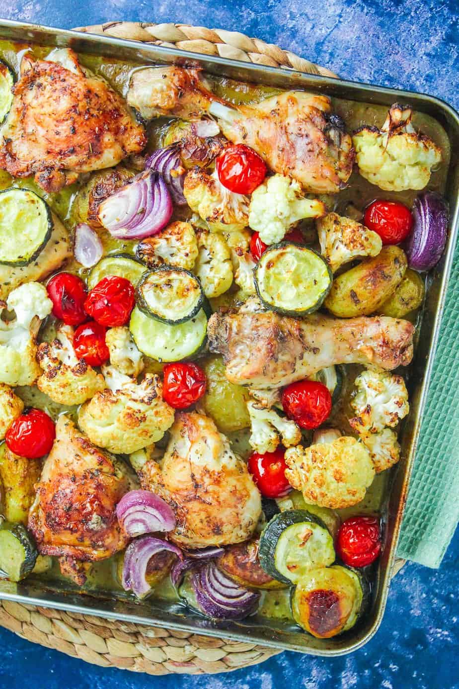 Chicken and Potato Traybake with Cauliflower - Carrie's Kitchen