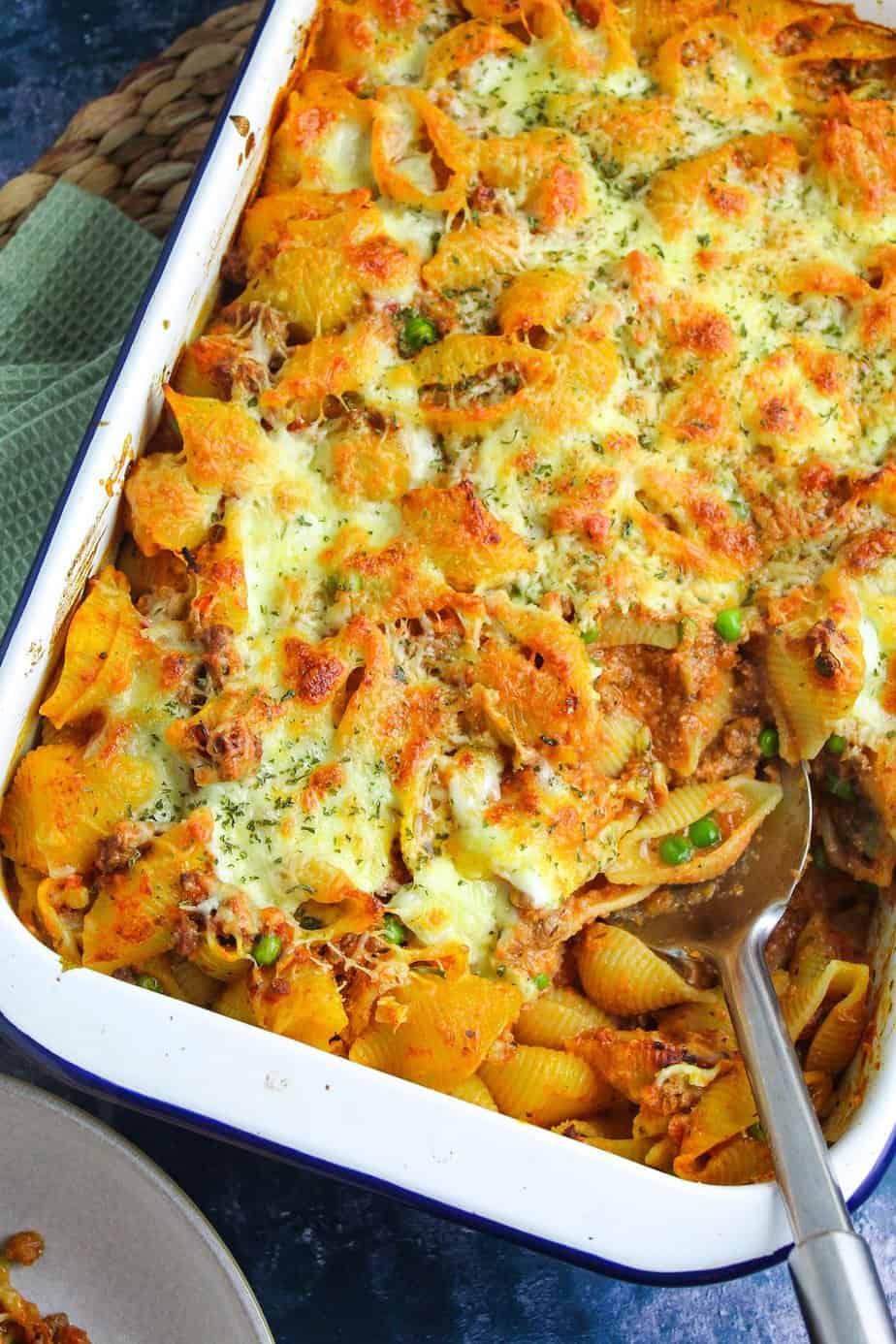 Easy Bolognese Pasta Bake (Perfect for Leftovers Too) - Carrie's Kitchen